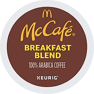 McCafé Breakfast Blend, Keurig Single Serve K-Cup Pods, Light Roast Coffee Pods, 72 Count