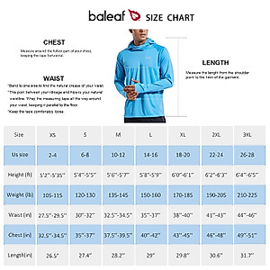 BALEAF Mens Shirt, Sun Protection Hoodie UPF 50+ UV SPF T-Shirts with Mask Rash Guard Fishing Lightweight, 03-White, Large, Long Sleeve