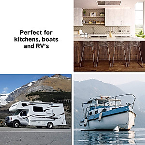 KLEARSTAND Marine RV Wine Glass Holder, White, Easy Install, Made in USA (1 rack)