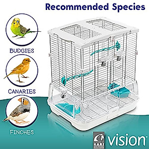Hari Vision S01 Wire Bird Cage, Bird Home for Budgies, Finches and Canaries, Small