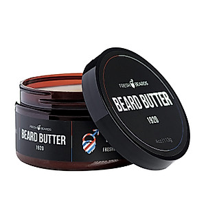 Fresh Beards Voodoo Beard Butter - Citrus, Eucalyptus, and Jasmine Fragrance - Scented Mens Beard and Mustache Conditioner - Soothing Anti-Itch Moisturizer & Softener for Healthy Beard Growth