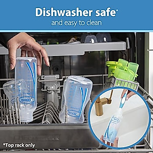 Dr. Brown's Options+ Anti-Colic Baby Bottle - 8oz - 4 Pack and Dr. Brown's Original Nipple, Level 2 (3m+), 6 Count