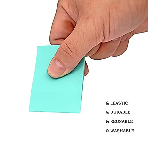 BOOLOOEN Pack of 6 Screen Printing Squeegees, Self-Adhesive Screen Stencil Printing Squeegee, Rubber Squeegee Screen Printing Tools for Applying Chalk Paste or Ink