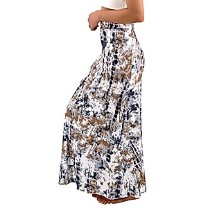 Novia's Choice Women Fashion Summer Fold Over High Waist Maxi Long Pencil Skirt(Graffiti) XXL