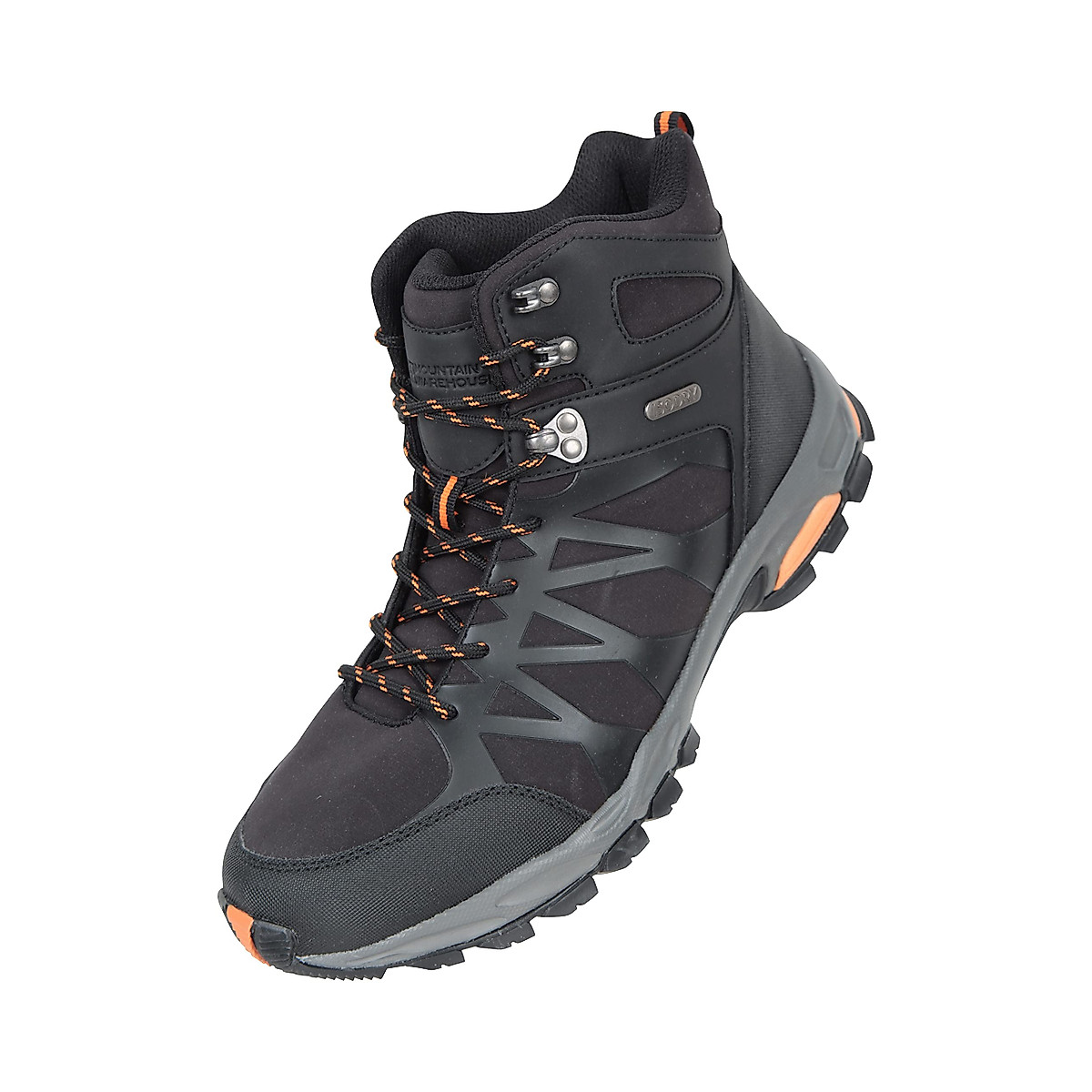 Mountain Warehouse Trekker II Mens Softshell Waterproof Hiking Boots Black 13 M US Men