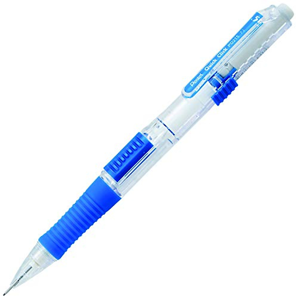 Pentel QUICK CLICK Mechanical Pencil (0.5mm), Blue Barrel, Box of 12 Pencils (PD215C)