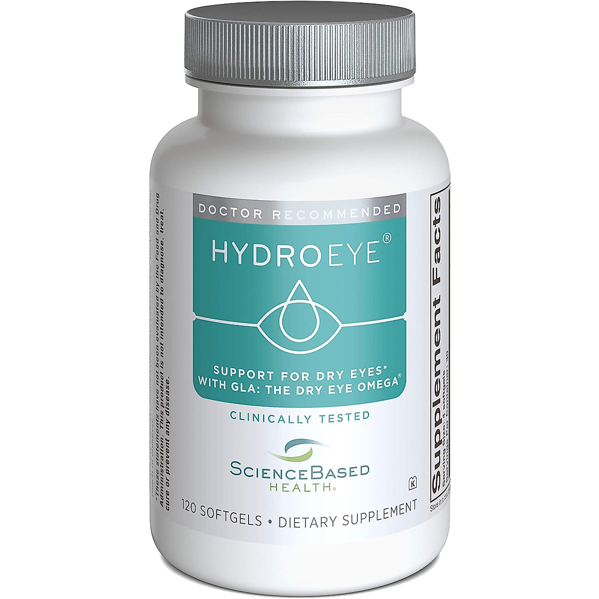 HydroEye Softgels - Dry Eye Relief - Features GLA, EPA, DHA and other Key Nutrients - 120 Count