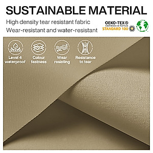 mixi Travel Laptop Backpack for Women & Men, Carry On Backpack fits 16'' Laptop Waterproof Rucksack,17 Inch, Mocha Brown