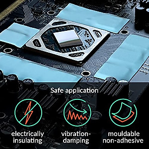 ARCTIC TP-3: Premium Performance Thermal Pad, 200 x 100 x 1.0 mm (Stackable to 2.0 mm Without Performance Loss), 2 Pieces - High Performance, Particularly Soft, Ideal Gap Filler, Bridging Gaps