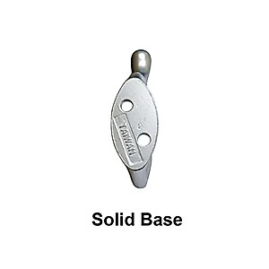 QCAA Heavy Duty Coat and Hat Hook Hanger, 3-3/8", Zinc Die Cast, Satin Nickel, 5 Pack, Made in Taiwan