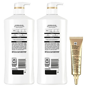 Pantene Classic Clean Shampoo Twin Pack, Pro-V Nutrients for Dry, Color-Treated Hair, Healthy Looking Hair Every Wash, Antioxidant-Rich, 27.7 Fl Oz Each + Miracle Rescue Shot (0.5 Oz)