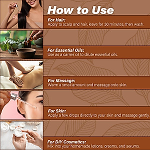 Walnut Oil 4 fl. oz. - Cold Pressed 100% Pure Natural - Skin, Body, Face, and Hair Growth Moisturizer. Great For Creams, Lotions, Lip balm and Soap Making