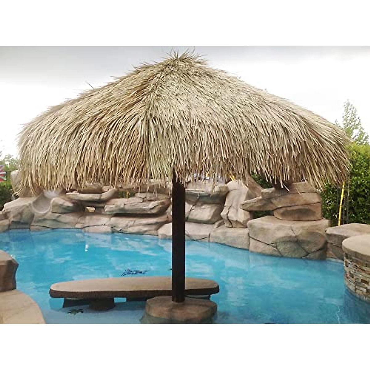 Forever Bamboo Mexican Palm Thatch Umbrealla Cover, 12ft D