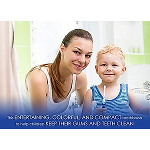 ToiletTree Products Poseidon Children's Sonic Toothbrush with LED Lights, Blue