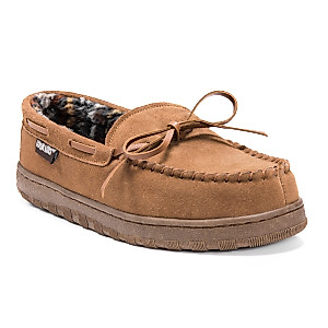MUK LUKS Men's Paul Slipper, Tan, 11
