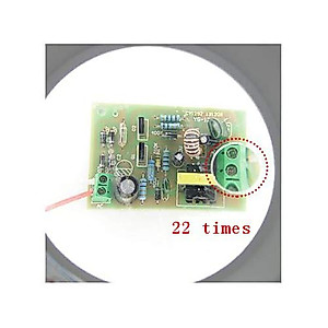 INTBUYING 20X Magnifier,110V Folding LED Desk Lamp Amplification Magnifier, 5" White Glass Lens,Adjustable Table Magnifier with Light, for Reading and Working