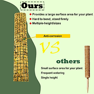 chicarry Moss Pole DIY Kit, Metal Moss Pole for Plants Monstera, 4Pcs 8.3in×3.3ft Steel Moss Pole Mesh with Plier, Cable Ties, Max 7Pcs 23" Sphagnum Moss Pole (13.2FT Wire Mesh with Plier)