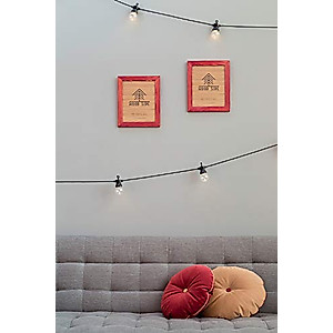 Rustic Wooden Picture Frame 11x14 Inch- 100% Natural Solid Eco Distressed Wood for Wall Mounting Photo Frame - Red