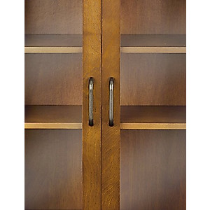 Teamson Home Avery Removable Wooden 2 Door Wall Cabinet with Storage, Oiled Oak