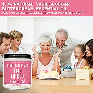 Auelife 60th Birthday Gifts for Women, Best 60th Birthday Gift Ideas, Perfect Birthday Present, Funny Birthday Presents for Mom, Friends, Wife, Sister, 7oz Vanilla Cream-Scented Candle