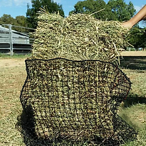 Aoneky Bale Hay Net - Slow Feed Haynet for Horses - 47'' - Fits Square Bales 36x18x18 in (1.5 inch)