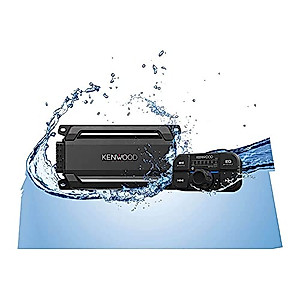 KENWOOD KAC-M5024BT Compact 4-Channel 600 Watt Car Amplifier with Bluetooth Streaming. Built for Marine, ATV and Powersport Applications. Waterproof, Dustproof, Rust Proof and Vibration Proof