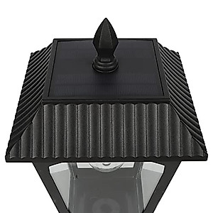 Dynaming 100 Lumen Solar Post Lights, 67 Inch Outdoor Solar Powered Vintage Street Lights, LED Edison Bulb Solar Post Lamp Waterproof for Garden Patio Lawn Pathway Driveway Backyard, Warm White