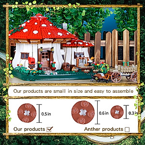 SAMYBLOCKS Mushroom House Building Blocks Sets(2233PCS),Creative Ideals Treehouse Building Blocks, Best Gift for 6+ Boys, Girls or Adults