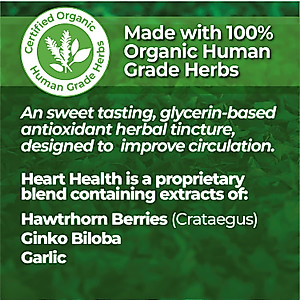 Animal Essentials Heart Health for Dogs & Cats - Cardiovascular Support Supplement, Healthy Heart, Organic Hawthorn Berry, Herbal Tincture - 2 Fl Oz