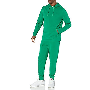 Amazon Essentials Men's Lightweight Long-Sleeve French Terry Hoodie (Available in Big & Tall), Green, X-Large