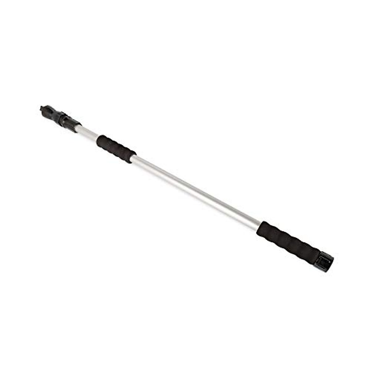 Camco RV Flow-Through Wash Brush | Features an Adjustable Handle, a Standard Garden Hose Connection, and an On/Off Button to Control Water Flow (43633)