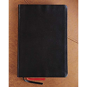 NIV, Thinline Bible, Giant Print, Bonded Leather, Black, Red Letter, Comfort Print