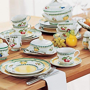Villeroy & Boch French Garden Fleurence Pickle Dish/Gravy Stand, 9.5 in, White/Multicolored