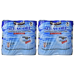 Kirkland Signature Albacore Solid White Tuna in Water, 7 Ounce (8 Pack) (2 Pack)