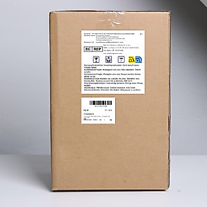 ComSaf Airtight Glass Storage Canister with Bamboo Lid (22oz/37oz/50oz) Set of 6, Clear Food Storage Container Kitchen Pantry Storage Jar for Flour Cereal Sugar Tea Coffee Beans Snacks, Square