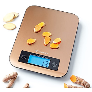 Zassenhaus Pure Digital Kitchen Scale, 9.3" x 6.9", Copper