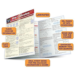 Pre-Calculus QuickStudy Laminated Reference Guide (QuickStudy Academic)