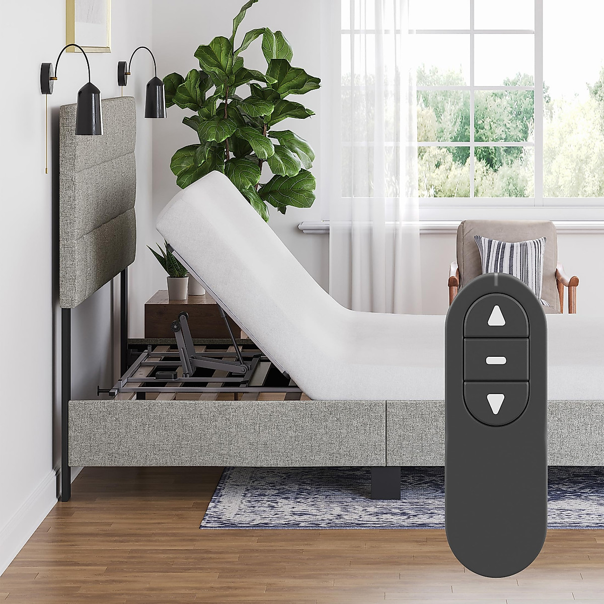 Boyd Sleep Queen Adjustable Bed Kit – Turn Your Mattress & Frame Into Heads-Up Adjustable Base with Powerful Motor, Wireless Remote, Head Incline, Easy Assembly, Zero Clearance Design