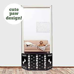 Free Standing Pet Gate | Pet Gate for Small Dogs | Free Standing Dog Gate for Stairs | Freestanding Dog Gates for Doorways | Freestanding Pet Gates for Dogs | Width 23.5-47 inch | Height 18.75 inch