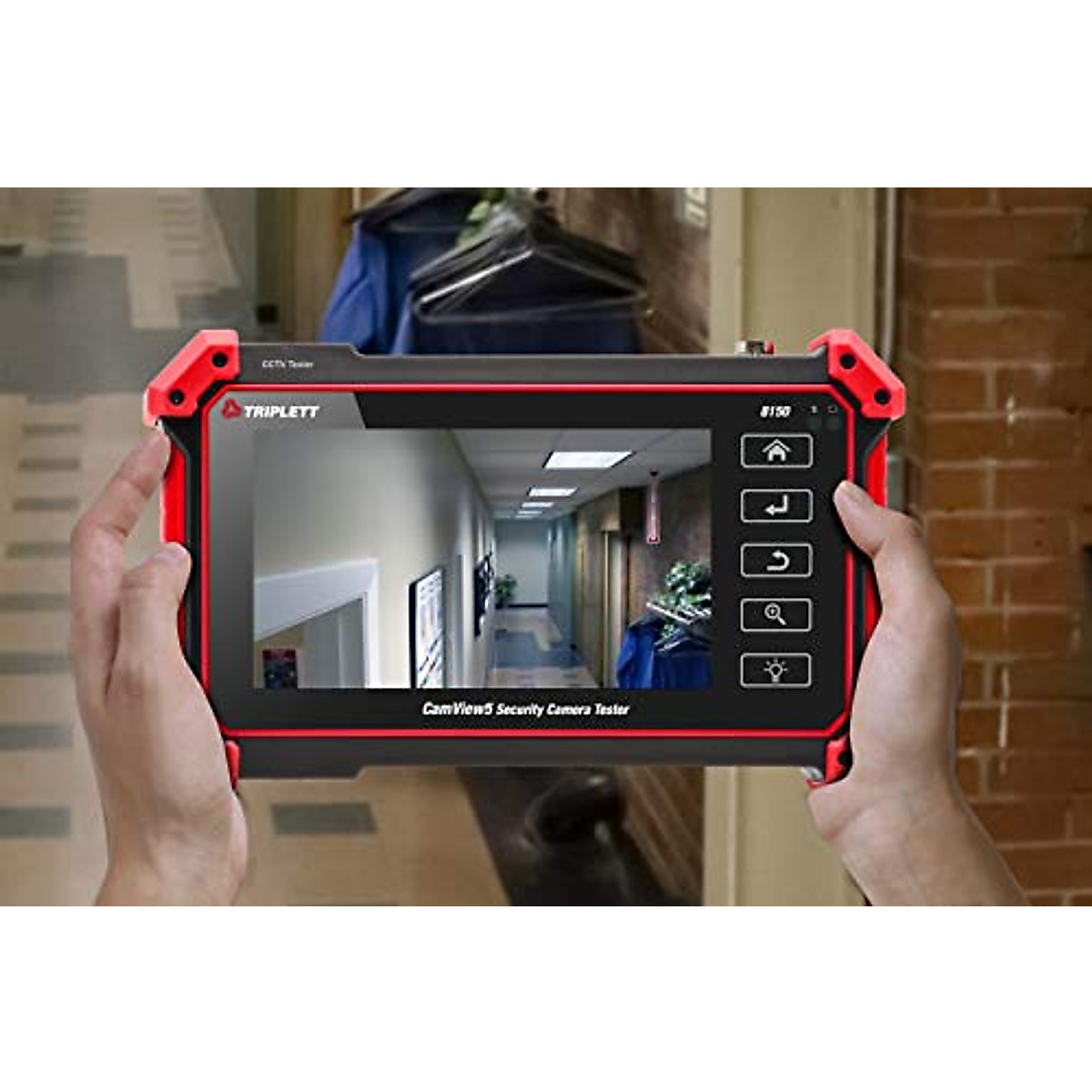 Triplett 8150 CamView IP Pro 5 CCTV Security Camera Tester with 5" Touchscreen - 4K / 1080P IP, Analog, TVI, CVI, AHD