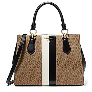 Michael Kors Marilyn Medium Satchel Husk Multi One Size