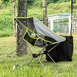 Sunyear Camping Chair Lightweight Portable Folding Backpacking Chairs, Small Compact Collapsible Backpack Camp Chair for Outdoor, Hiking, Picnic