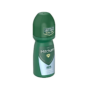 Mitchum Invisible Anti-Perspirant & Deodorant Roll-On, Unscented 3.4 oz (Pack of 2)