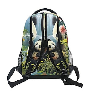 KEIGE Panda Backpack School Bookbag for Boys Girls 2110011
