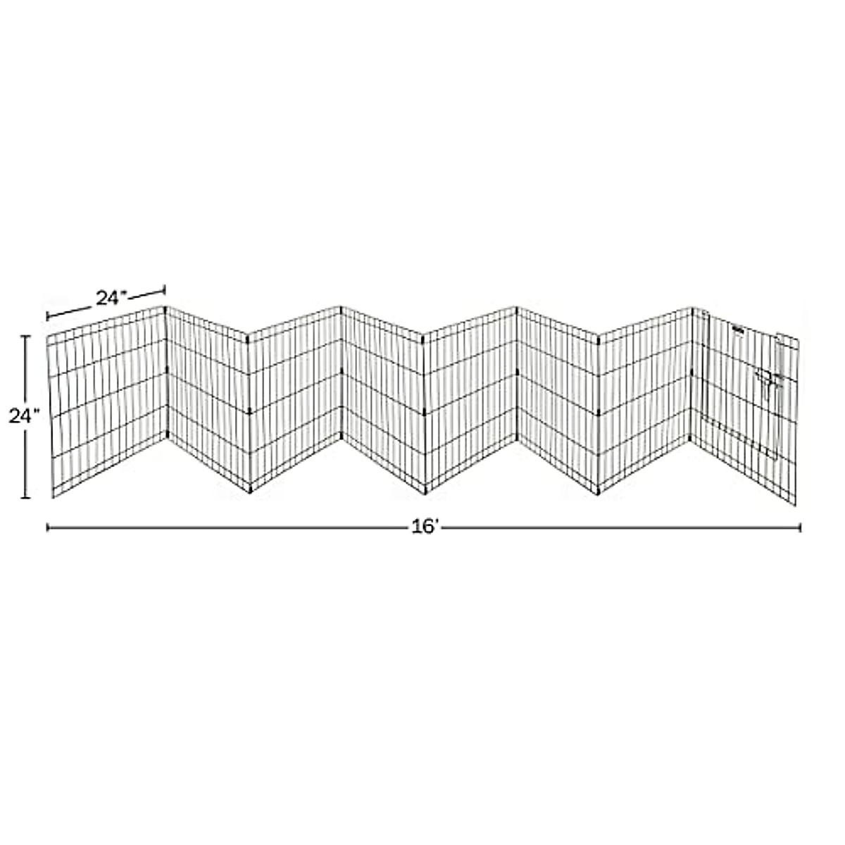 Pet Trex 24" Playpen for Dogs Eight 24" Wide x 24" High Panels