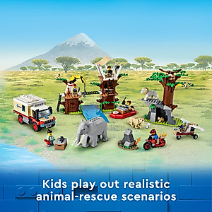 LEGO City Wildlife Rescue Camp 60307 Building Kit; Animal Playset; Top Toy for Kids Aged 6 and Up; New 2021 (503 Pieces)