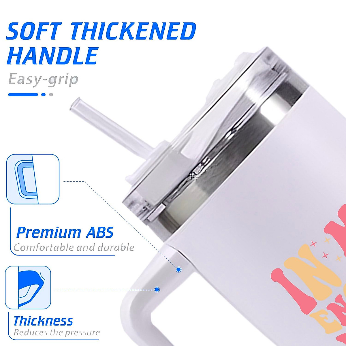 In My Engaged Era Tumbler - 40 oz Insulated Cup with Handle & Straw - Bride to Be Gifts, Engagement Gifts for Women, Newly Engaged Gifts, Funny Fiance Coffee Mug, Wedding Bridal Shower Present