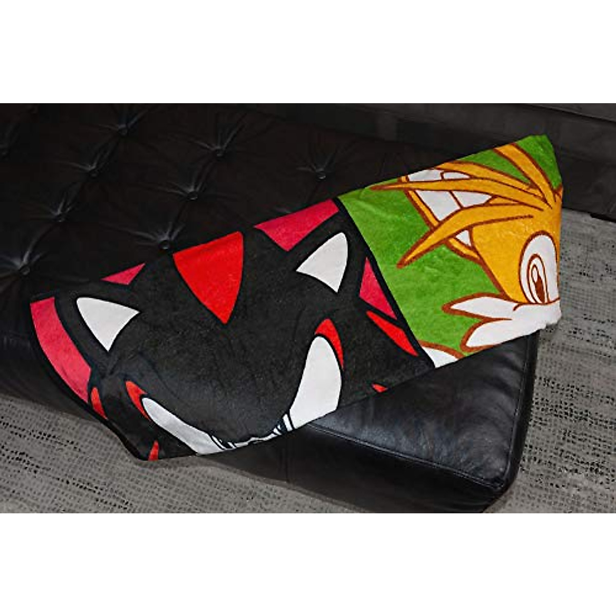 JUST FUNKY Sonic The Hedgehog Warhol Throw Blanket | 45 x 60 Inch Large Fleece Blanket