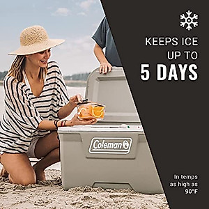 Coleman Ice Chest | Coleman 316 Series Hard Coolers, 70qt Rock Grey