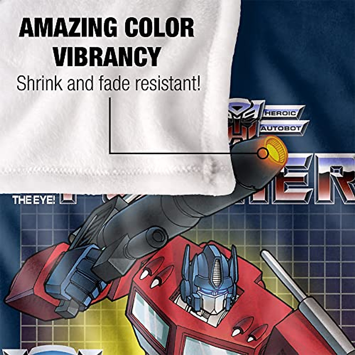 Transformers Optimus Prime Silky Touch Super Soft Throw Blanket 50" x 60"